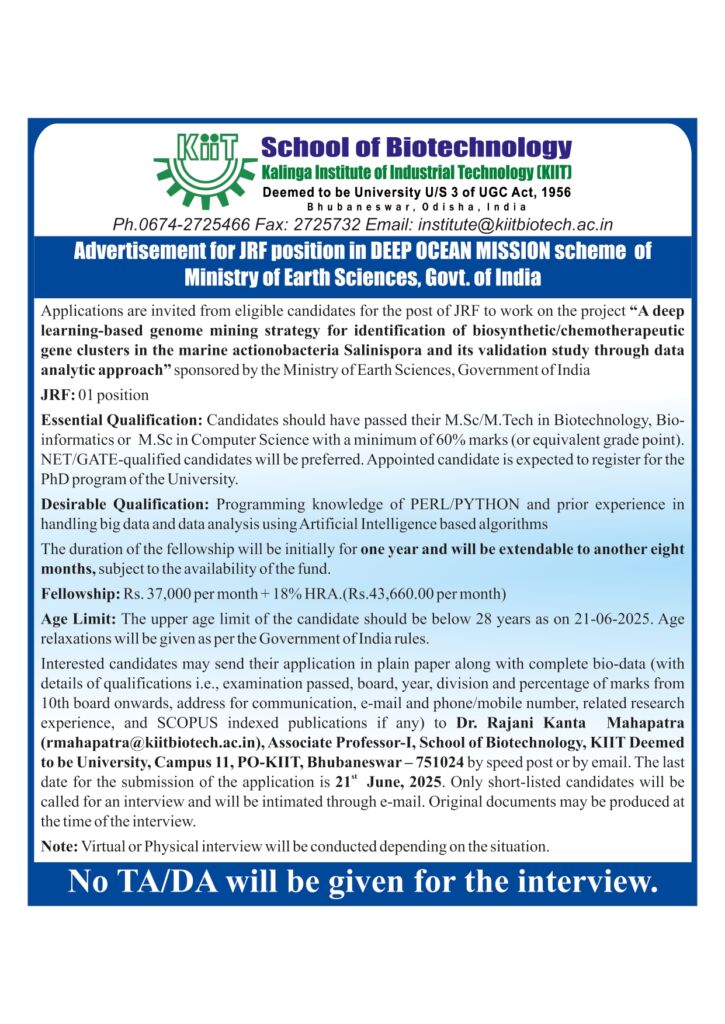 Career - KIIT School of Biotechnology